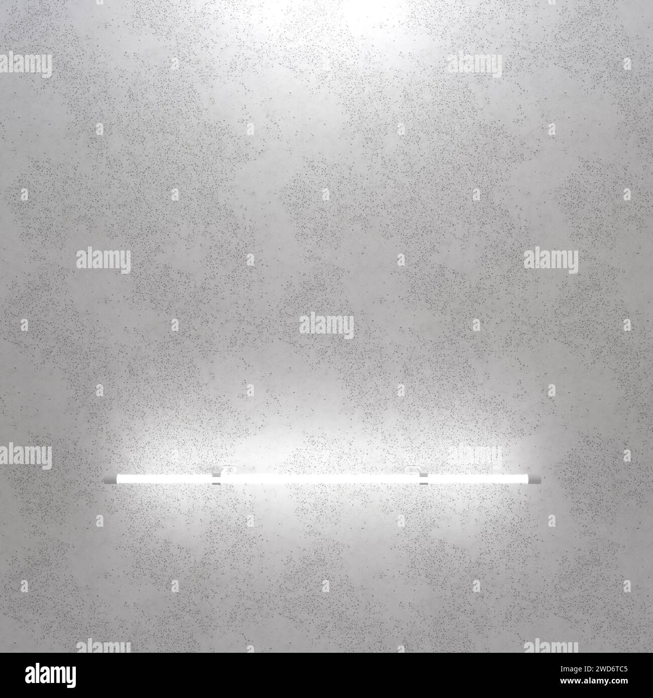 Neon linear lamps with a gradient multi-colored luminous glow. White ...