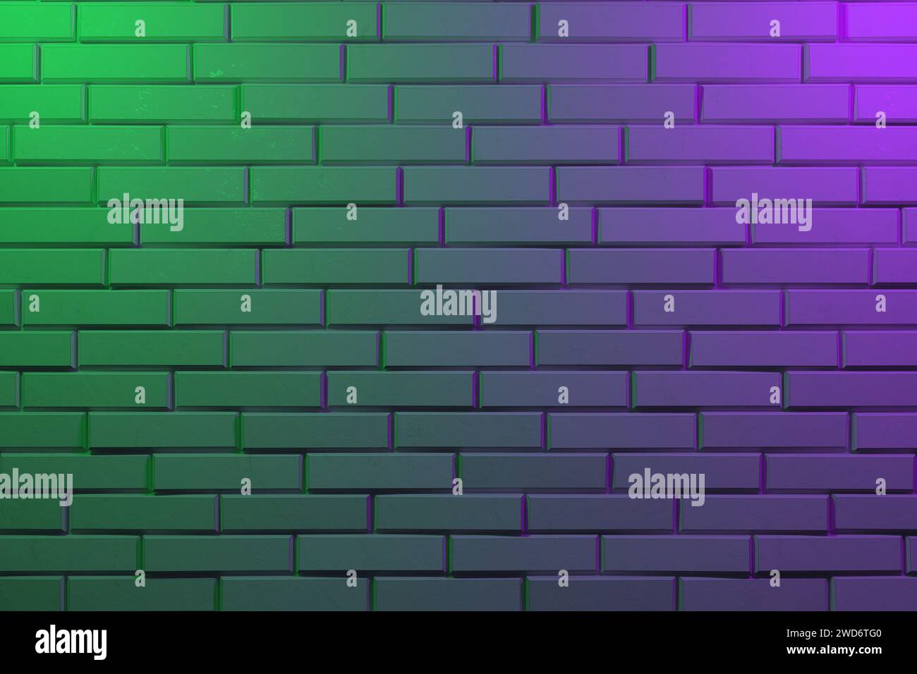 Neon glow brick wall Stock Photo - Alamy