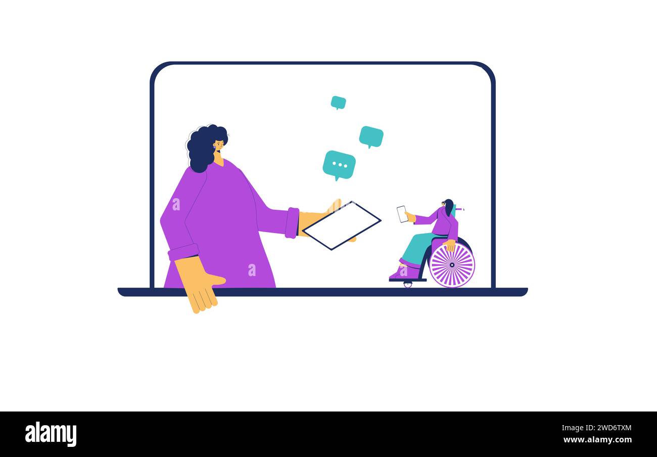 Study with me. Study buddy. Education together. Vector illustration ...