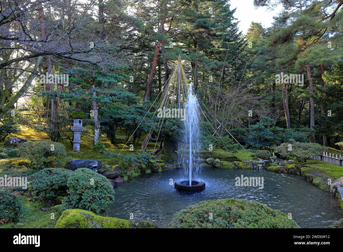 Kenroku-en located in Kanazawa, Ishikawa, Japan, one of the Three Great ...