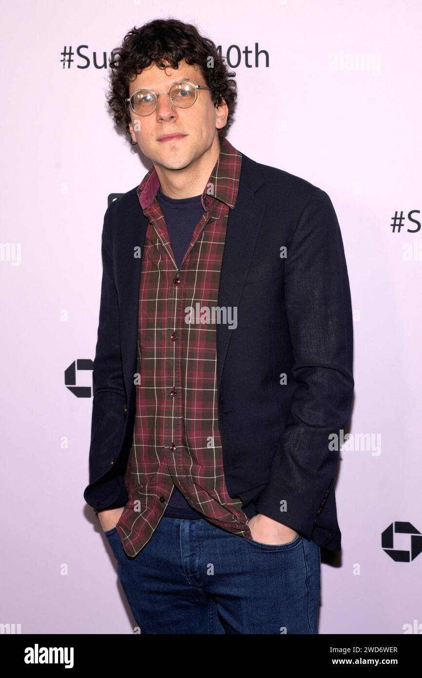 Jesse Eisenberg attends the 2024 Sundance Film Festival's Opening Night ...