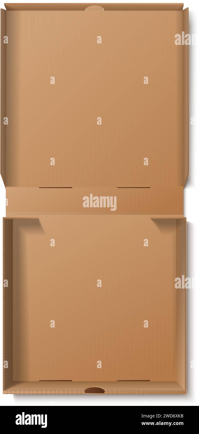 Pizza box top view Stock Vector Images - Alamy