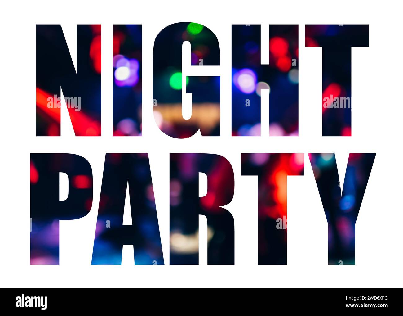 People party light night Cut Out Stock Images & Pictures - Alamy