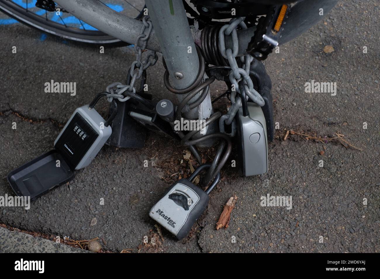 An unsightly collection combination lock key boxes for AirBnb short ...