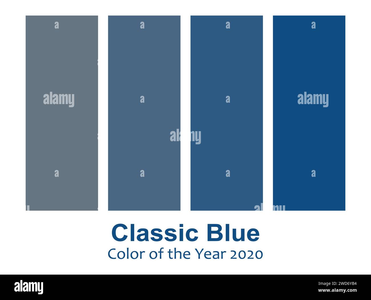 Gradient concept of the main color trend of year 2020 classic blue ...