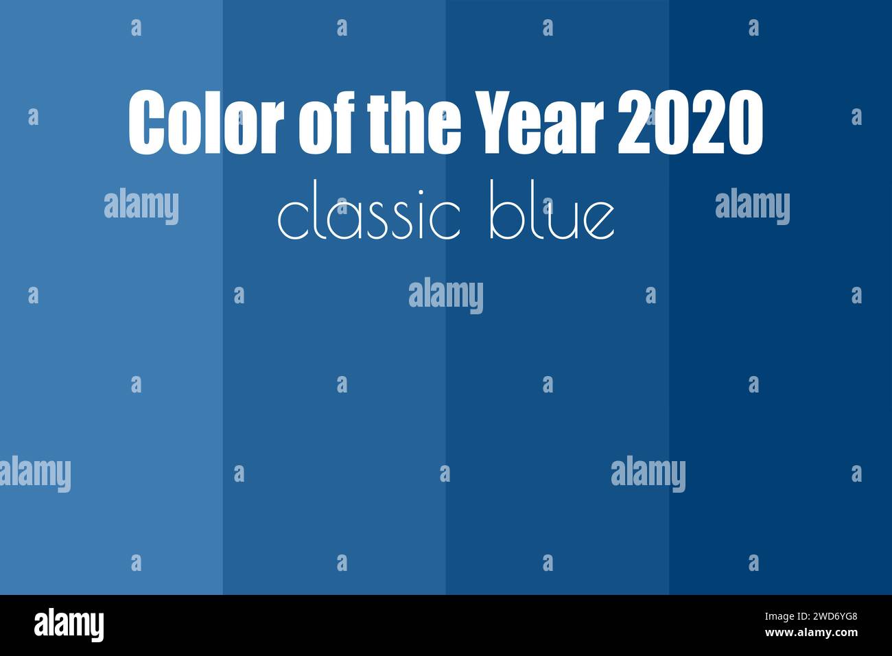 Color of the year 2020 is classic blue. Fashion trend color swatch ...