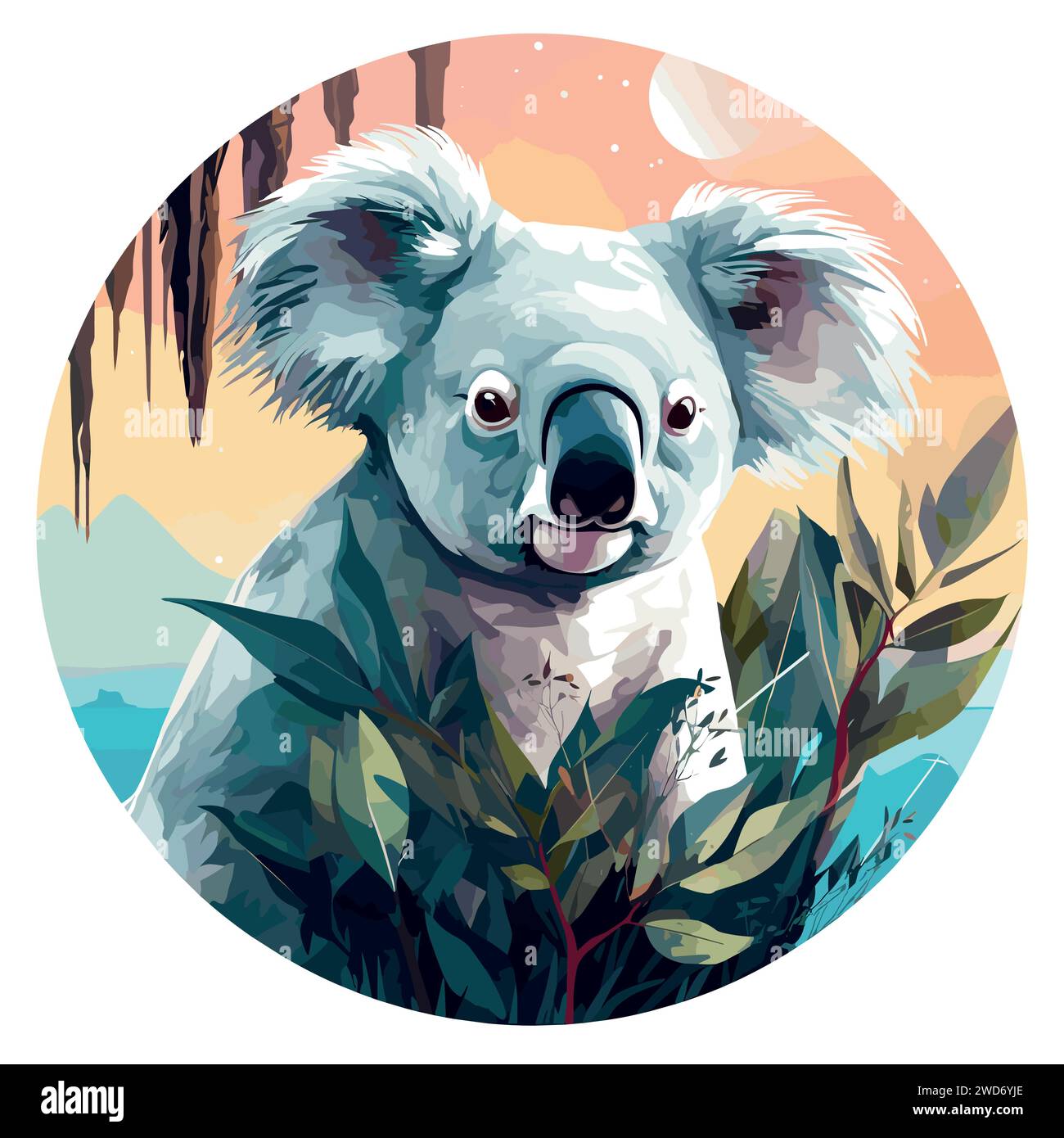 Koala clip art hi-res stock photography and images - Alamy