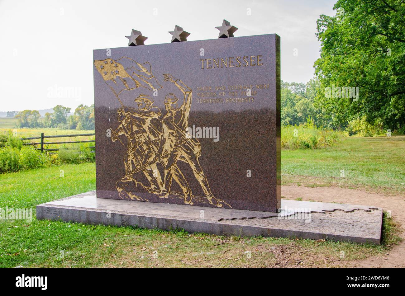 A Monument at Gettysburg National Military Park, American Civil War ...