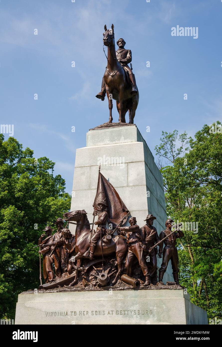 A Monument at Gettysburg National Military Park, American Civil War ...
