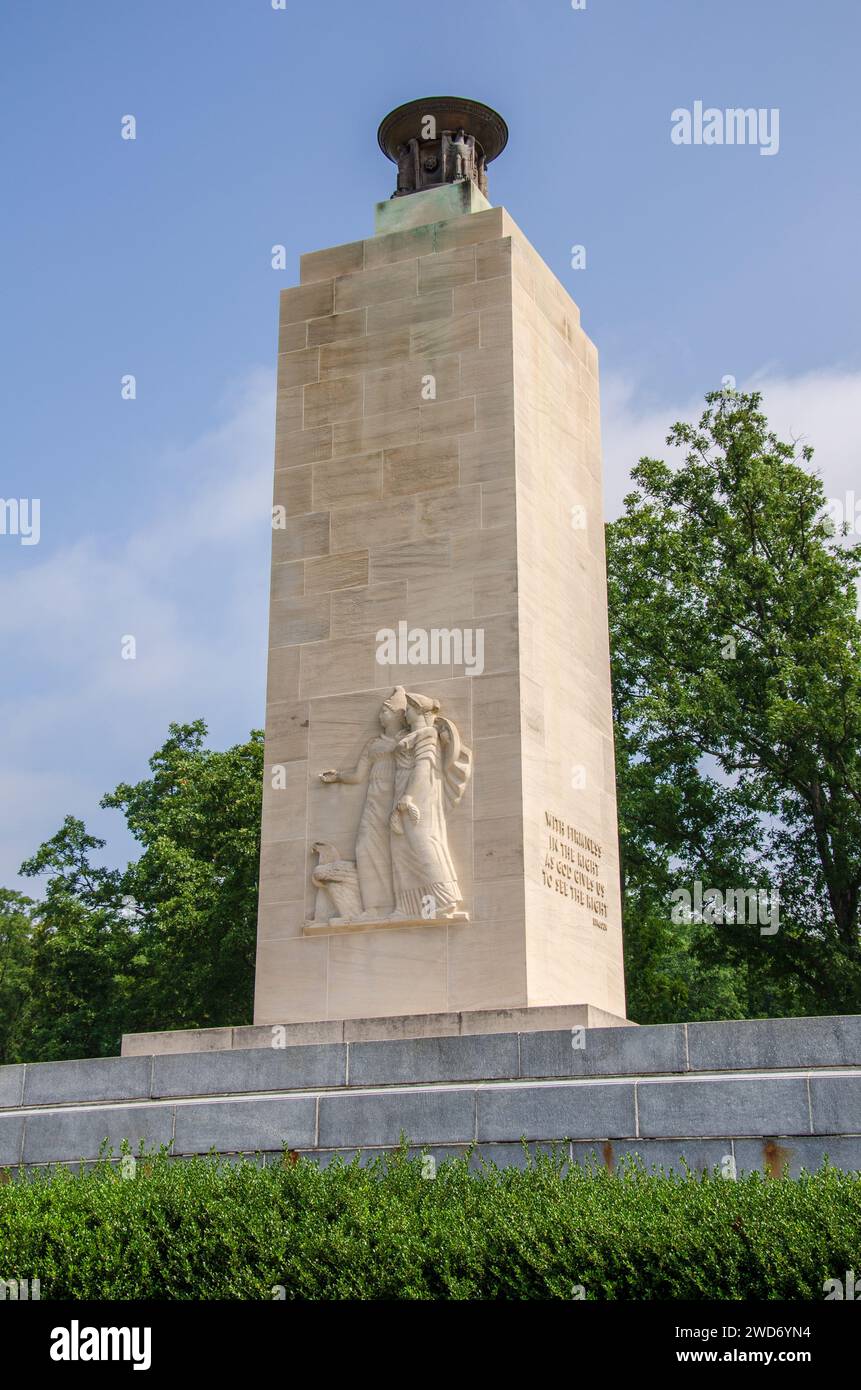 A Monument at Gettysburg National Military Park, American Civil War ...