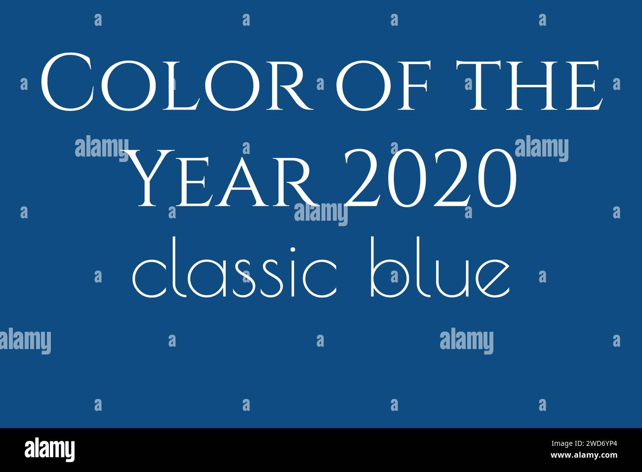 Color of the Year 2020 classic blue. Fashionable color according Stock ...