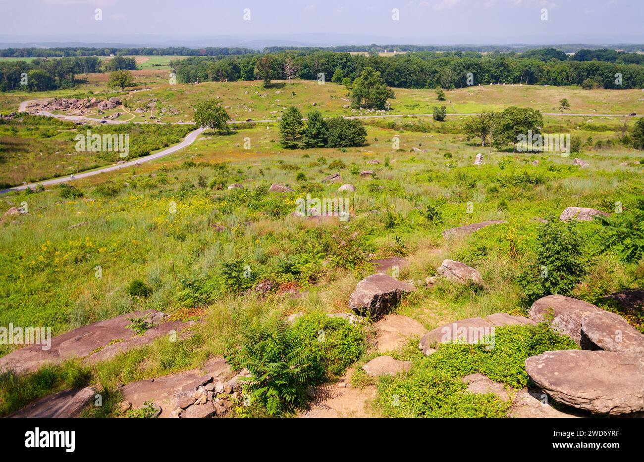 The Devil's Den at Gettysburg National Military Park, American Civil ...