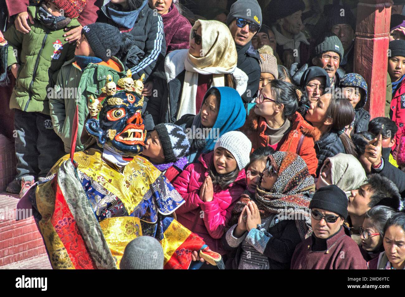 Buddhist Lama Mask Dance, Gustor Festival, Pethup Gompa, Spituk ...