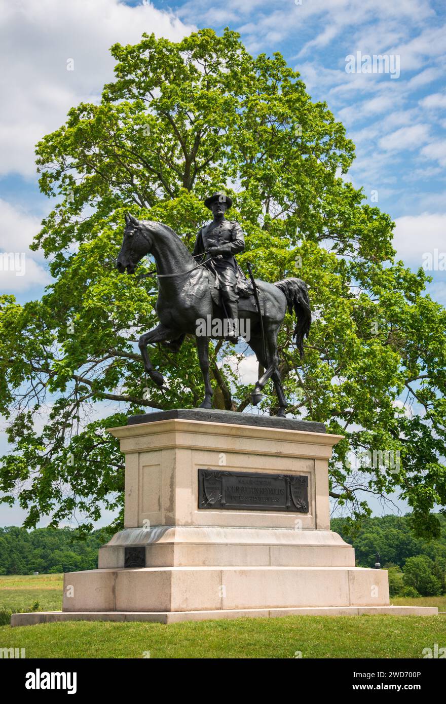 Gettysburg National Military Park, American Civil War Battlefield, in ...