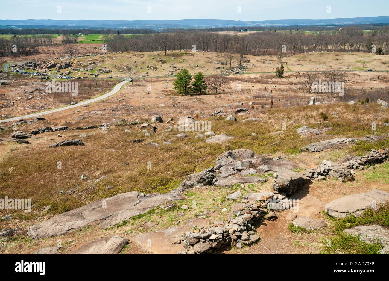 The Devil's Den at Gettysburg National Military Park, American Civil ...
