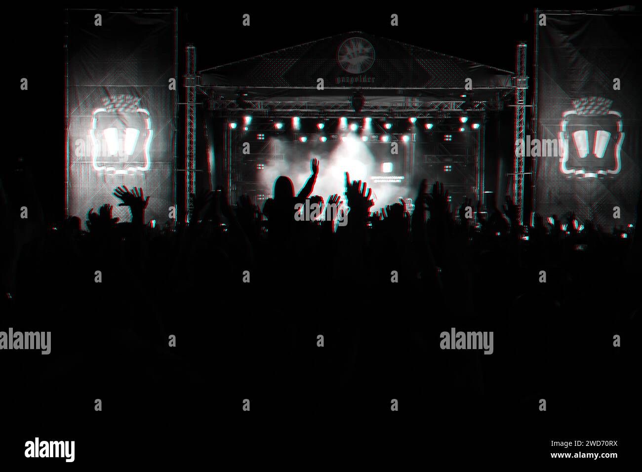 Rap concert black audience hi-res stock photography and images - Alamy