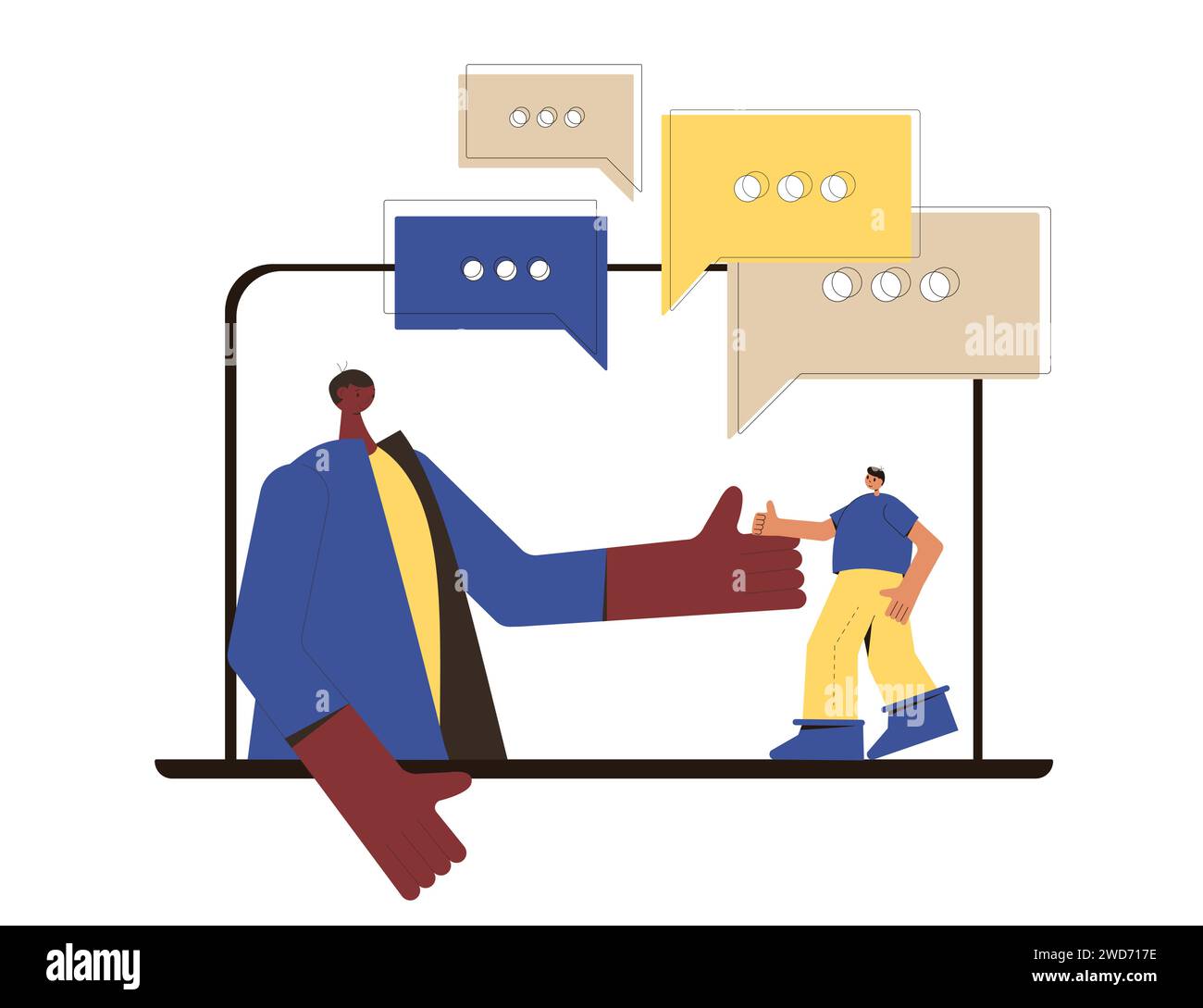 Study with me. Study buddy. Education together. Vector illustration ...