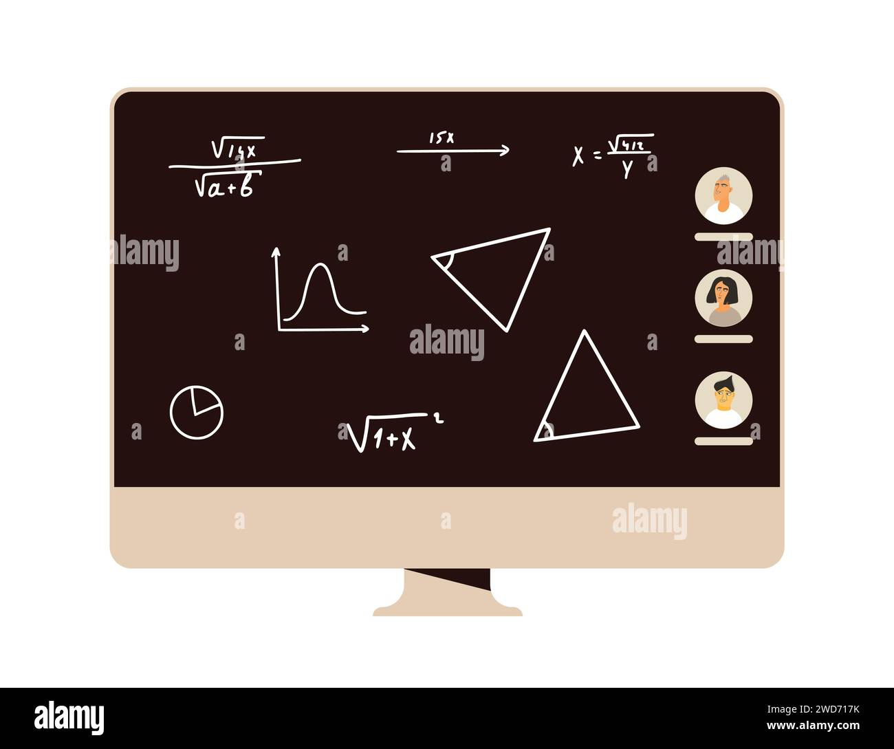 Study with me. Study buddy. Education together. Vector illustration ...