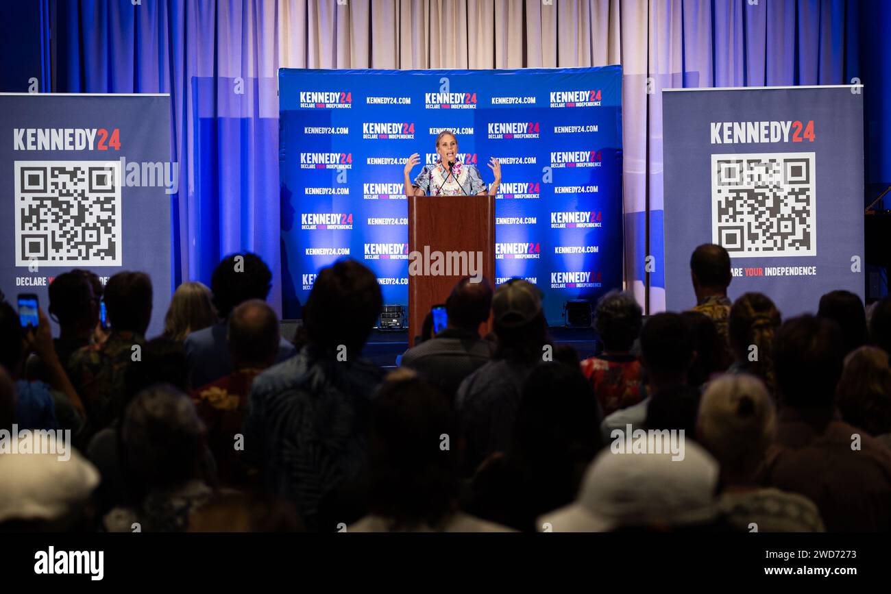 Kaneohe, HI, USA. 18th Jan, 2024. Cheryl Hines pictured at the Robert F ...