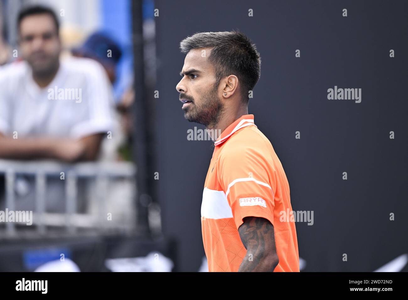 Sumit Nagal of India during the Australian Open AO 2024 Grand Slam ...