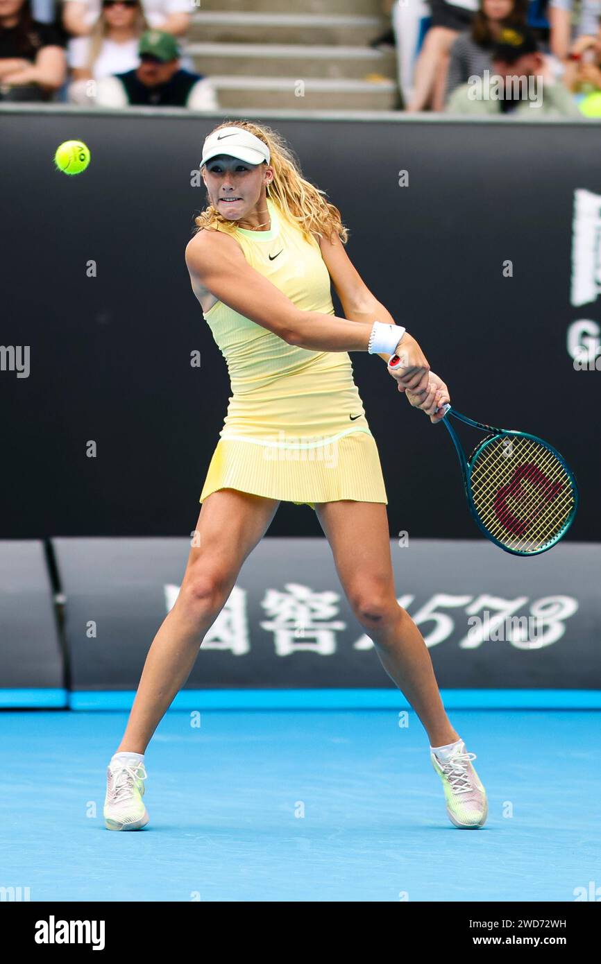 Melbourne, Australia, 19th Jan, 2024. Tennis player Mirra Andreeva from ...