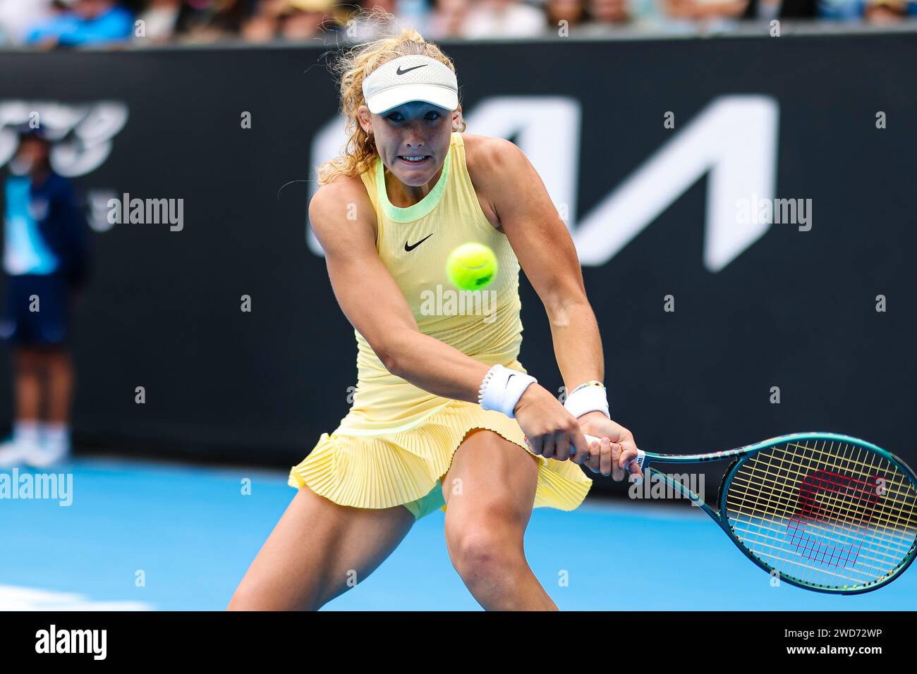 Melbourne, Australia, 19th Jan, 2024. Tennis player Mirra Andreeva from ...