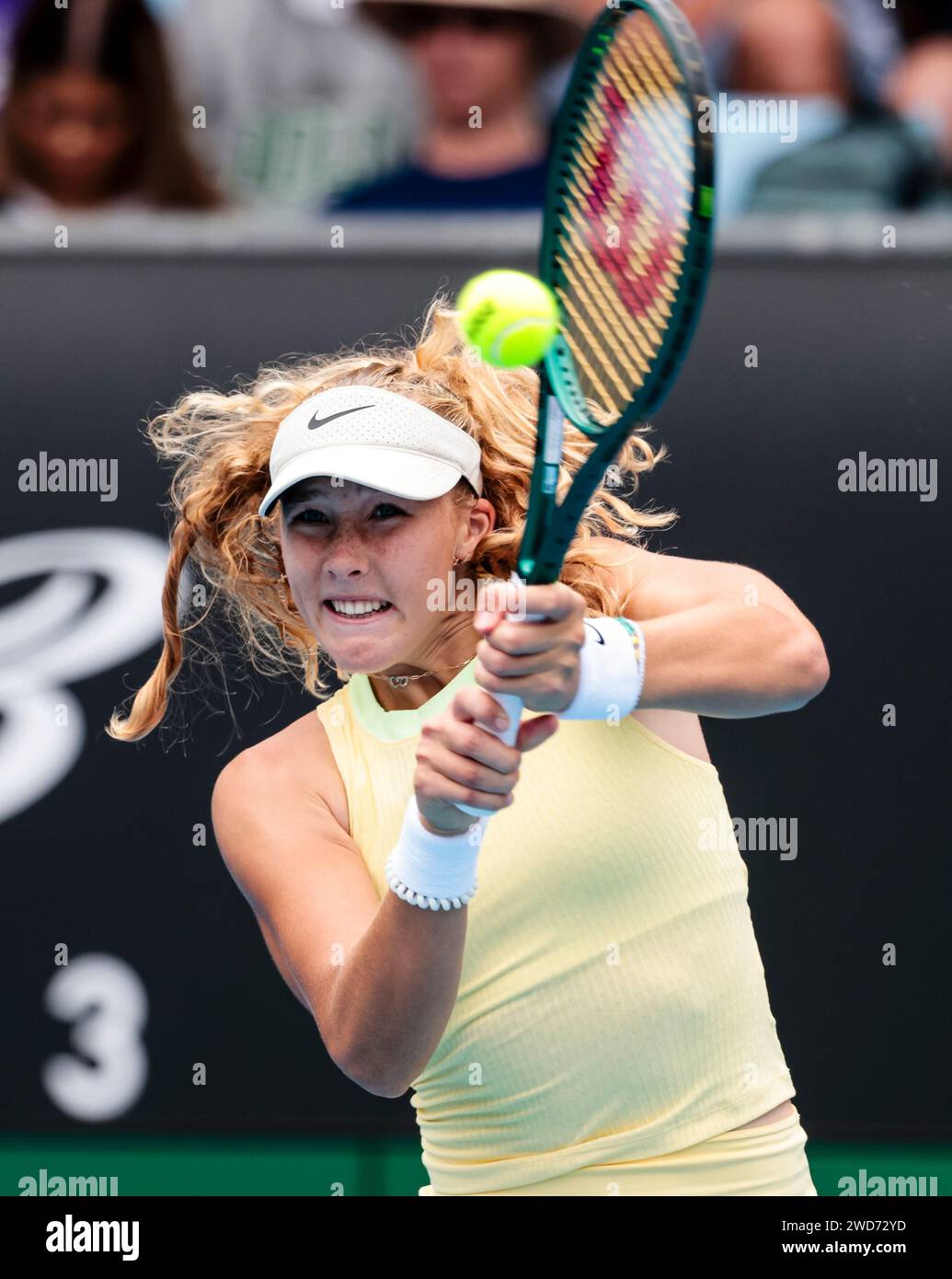 Melbourne, Australia, 19th Jan, 2024. Tennis player Mirra Andreeva from ...