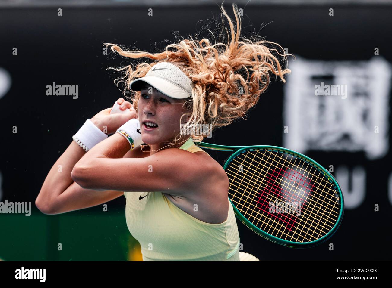 Melbourne, Australia, 19th Jan, 2024. Tennis player Mirra Andreeva from ...