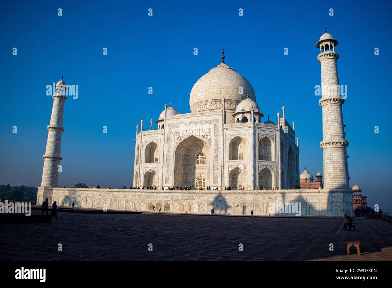 The Taj Mahal monument in Agra is one of the most adored monuments in the world lies on the ...