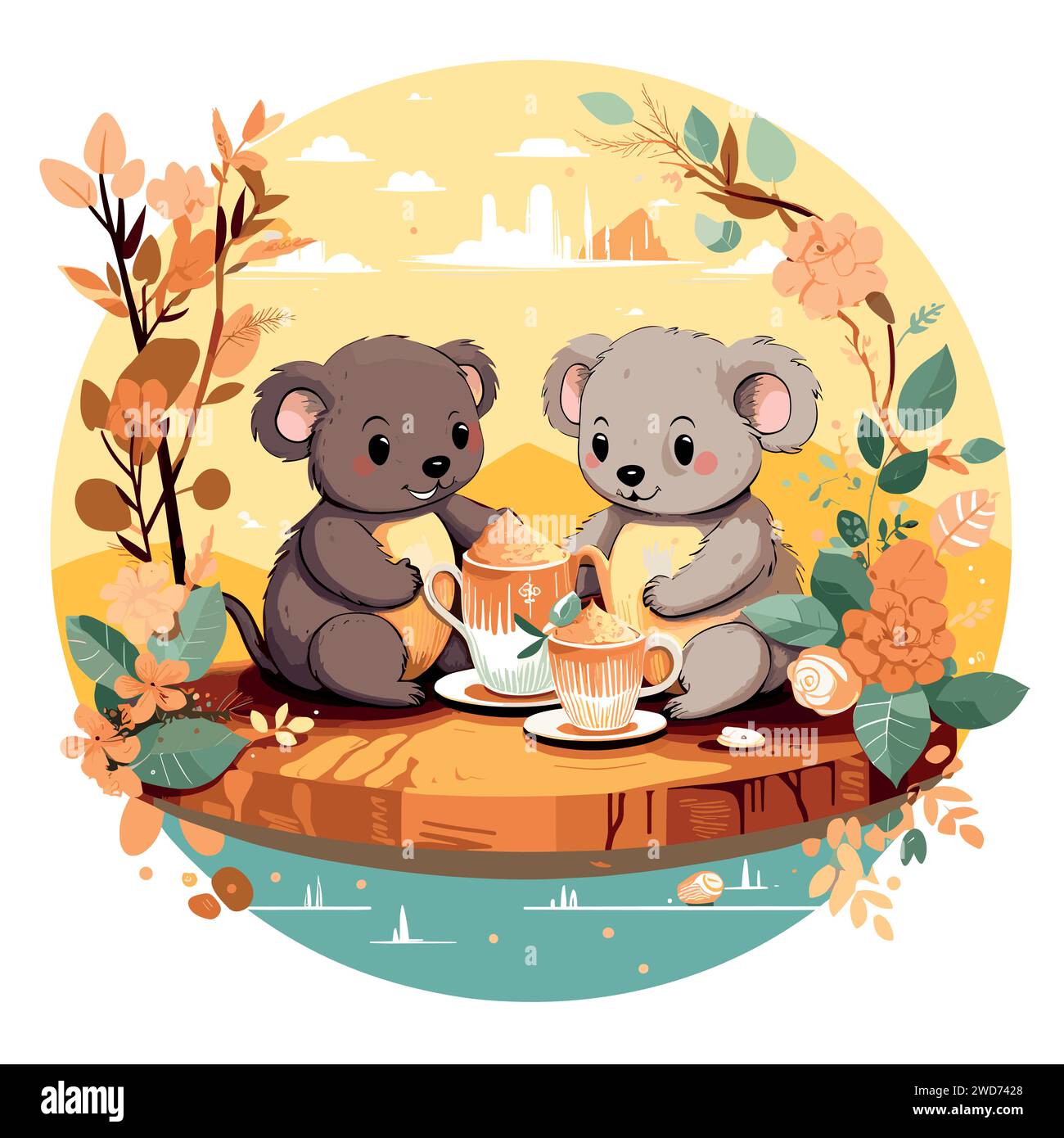 Alone making Stock Vector Images - Alamy