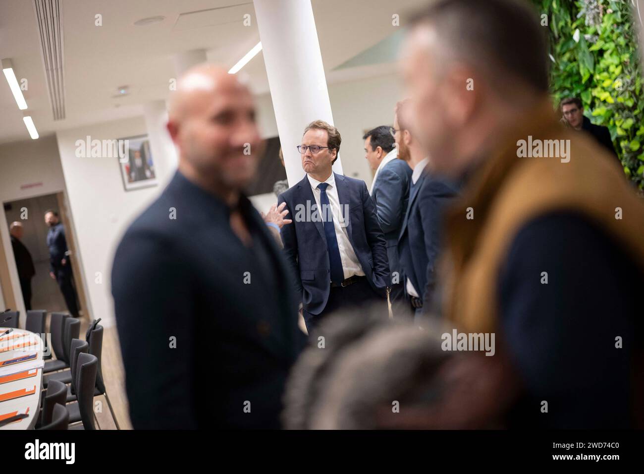 Paris, France. 18th Jan, 2024. Sylvain Maillard during the "Renaissance ...