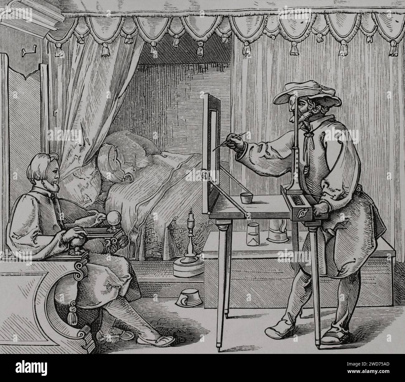 Instrument of mathematical precision for executing portraits. Facsimile ...