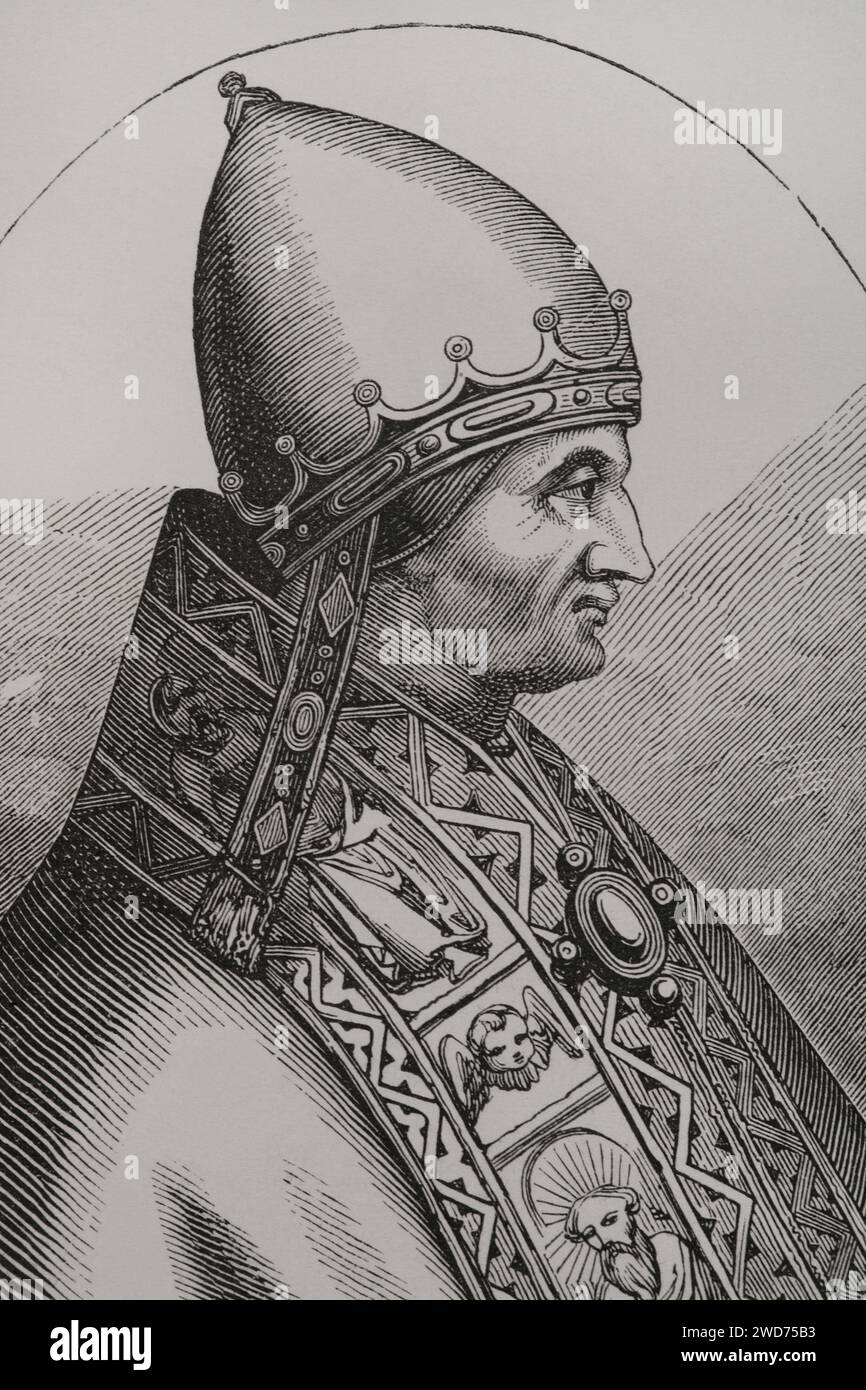 Rome engraving 13th century hi-res stock photography and images - Alamy