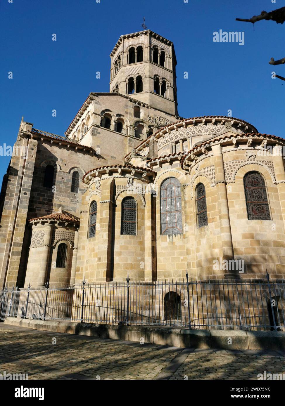 The Abbey-Church Saint-Austremoine in Issoire. The largest Romanesque ...