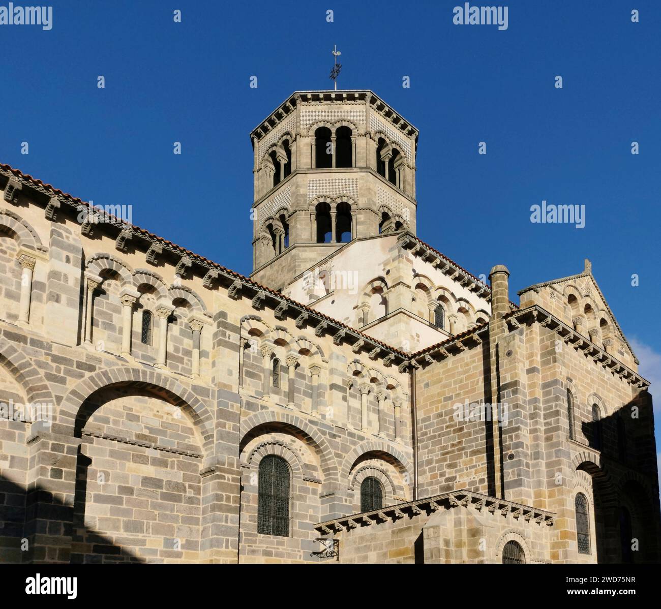 The Abbey-Church Saint-Austremoine in Issoire. The largest Romanesque ...