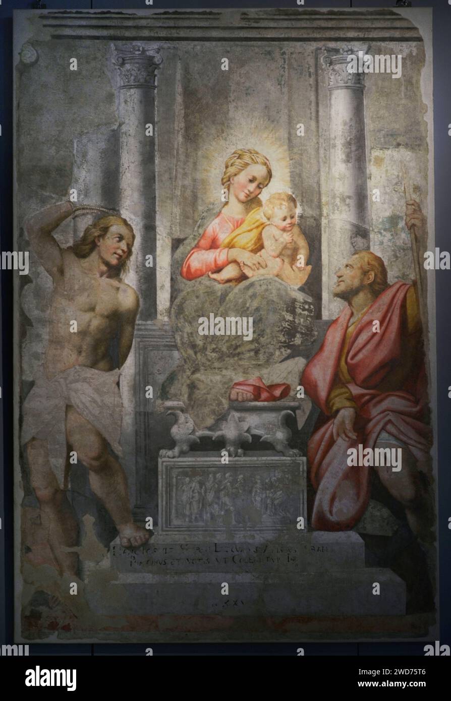 Madonna on the throne hi-res stock photography and images - Alamy