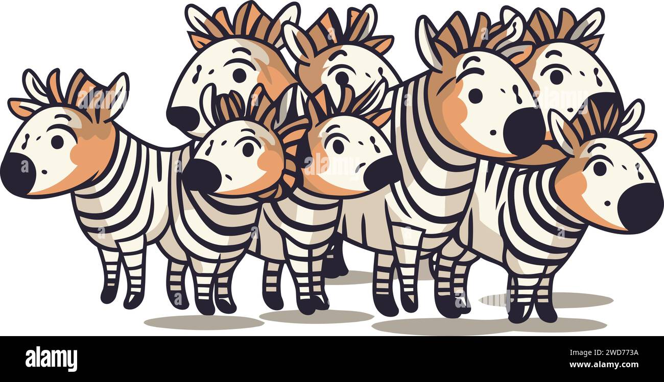 Family of zebra Cut Out Stock Images & Pictures - Alamy