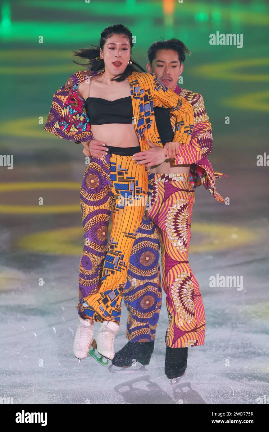 Tokyo, Japan. 19th Jan, 2024. Daisuke Takahashi & Kana Muramoto Figure ...