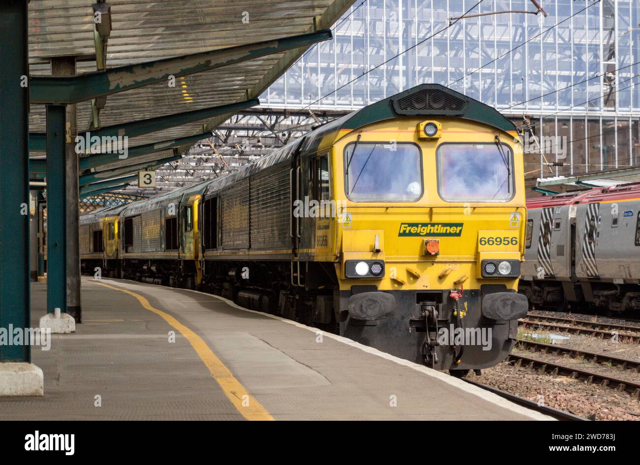 66956 at platform 3 at Carlisle railway station. Monday 18th June 2018 ...