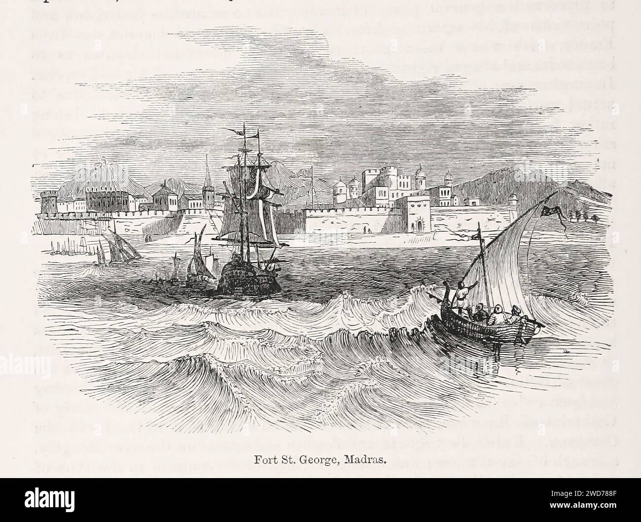 FORT ST. GEORGE, MADRAS. - Image taken from "The Popular History Of ...
