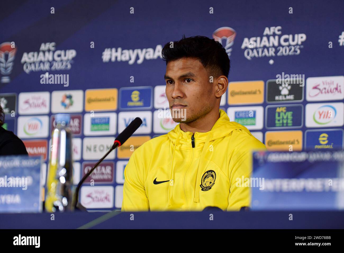 Doha, Qatar. 19 January, 2024. AFC Asian Cup Qatar 2023, Pre-Match ...