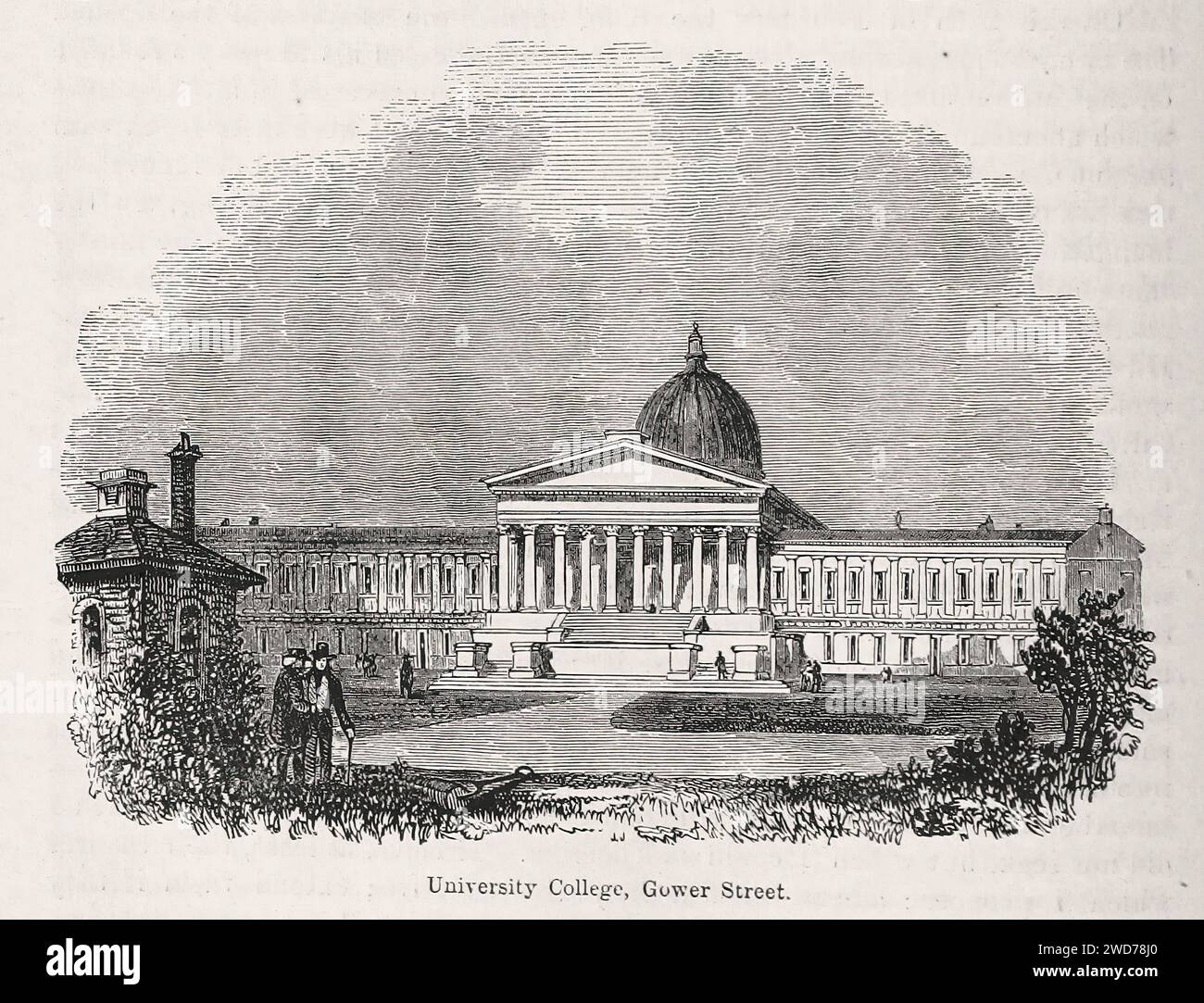 UNIVERSITY COLLEGE, GOWER STREET. - Image taken from "The Popular ...