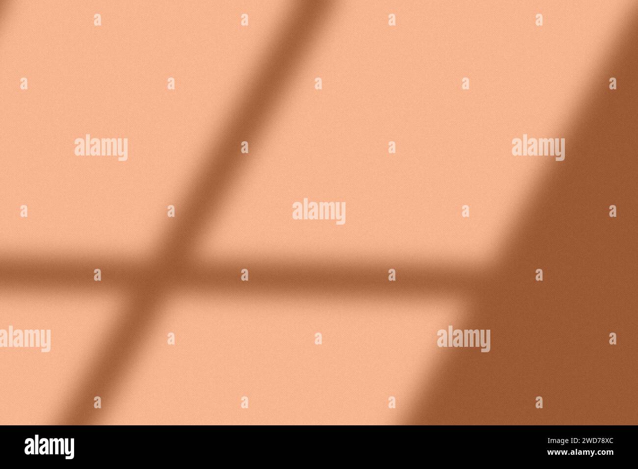 Organic drop window shadow on a Peach Fuzz color wall. Overlay effect ...