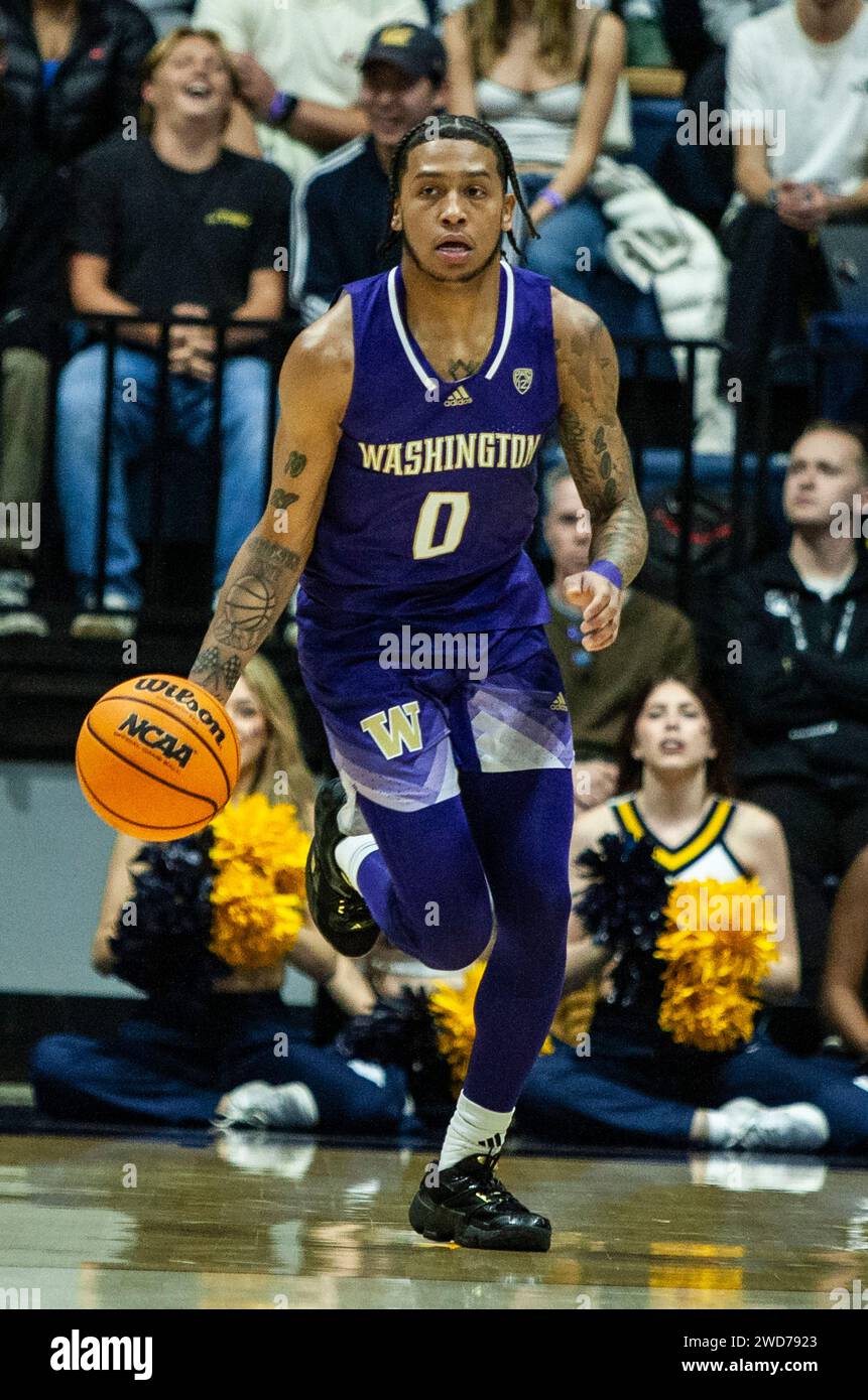 Haas Pavilion Berkeley Calif, USA. 18th Jan, 2024. CA U.S.A. Washington ...