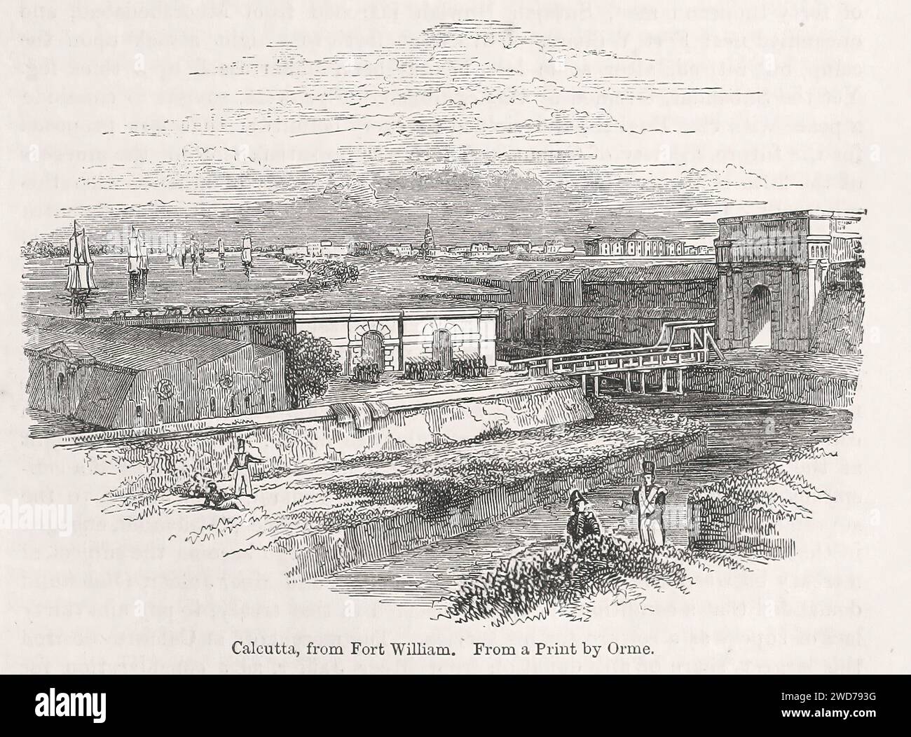 CALCUTTA, FROM FORT WILLIAM - Image taken from "The Popular History Of ...