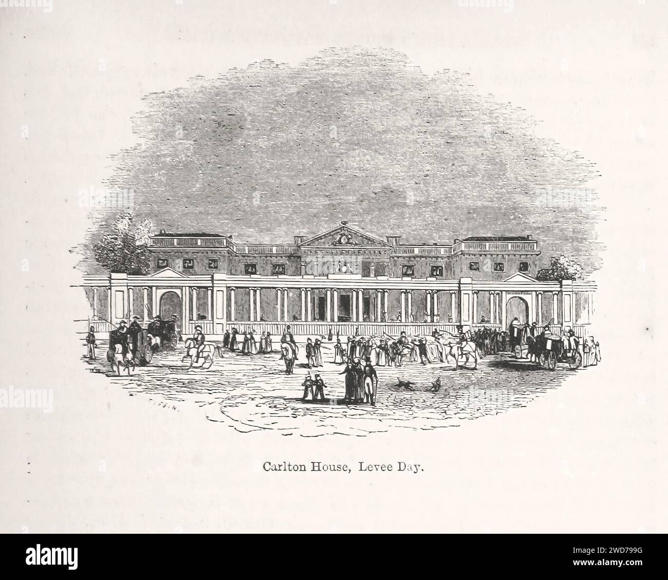 CARLTON HOUSE, LEVEE DAY. - Image taken from "The Popular History Of ...