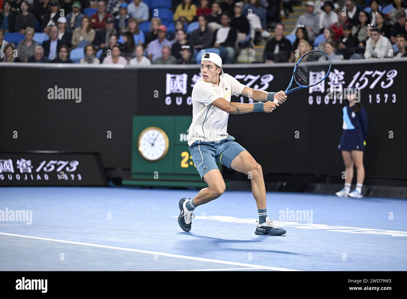 Holger Rune of Denmark during the Australian Open AO 2024 Grand Slam ...