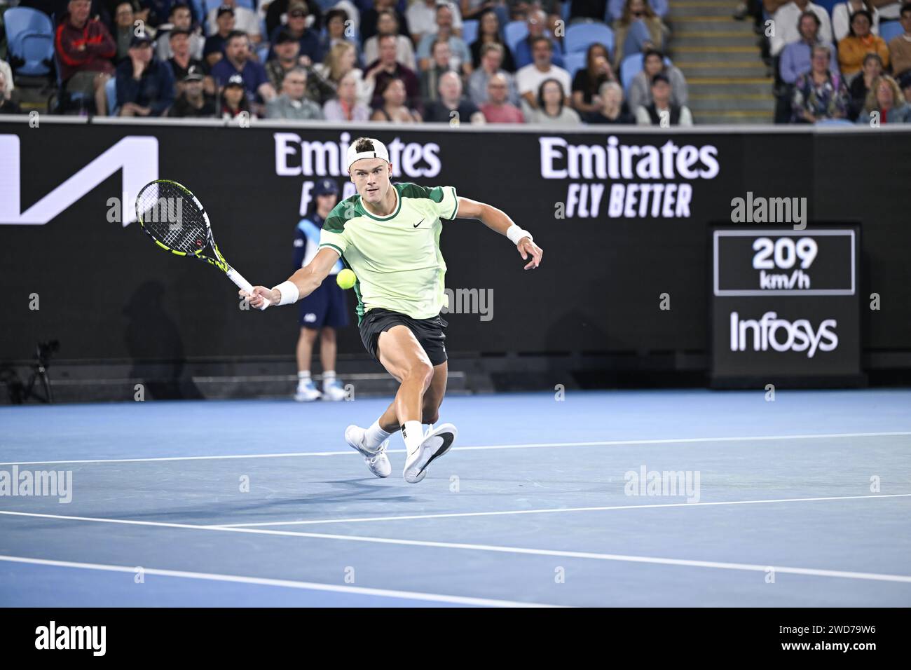 Holger Rune of Denmark during the Australian Open AO 2024 Grand Slam ...