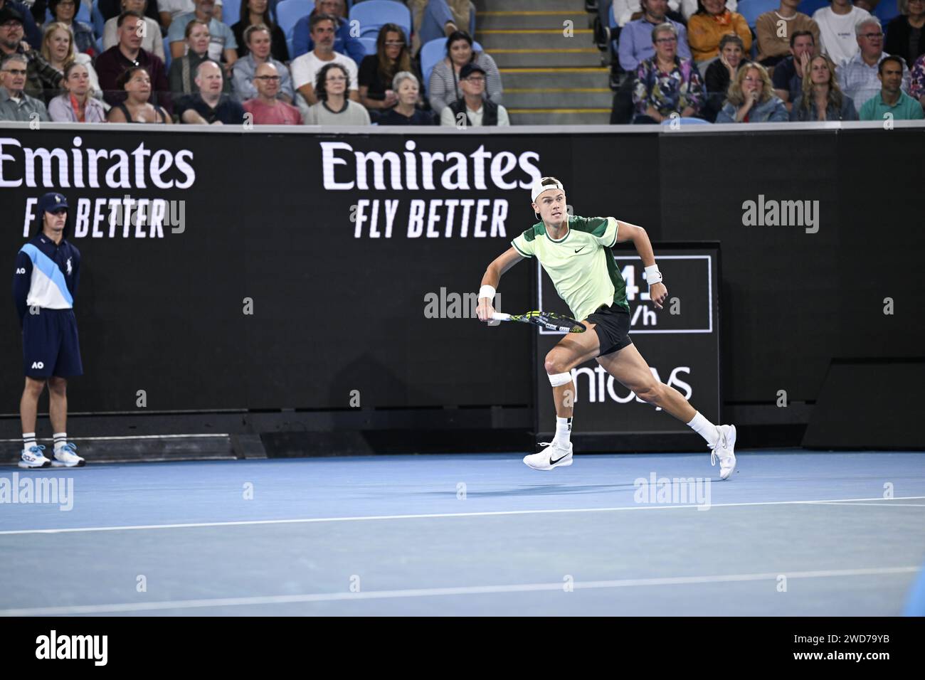 Holger Rune of Denmark during the Australian Open AO 2024 Grand Slam ...