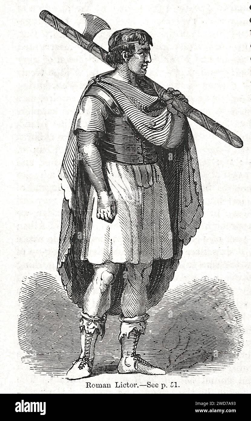 ROMAN LICTOR. - SEE P. 51. Image taken from "The Popular History Of ...